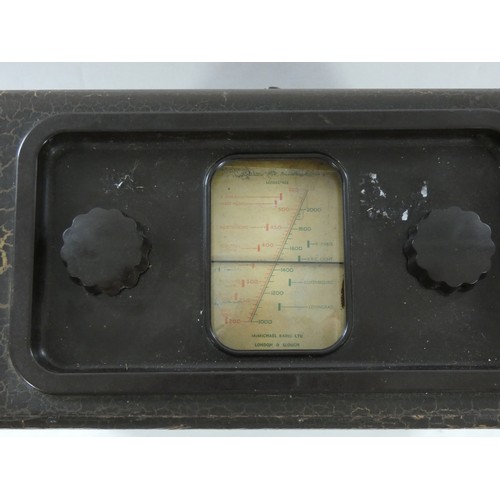 A Mc Michael portable valve radio set, model number 463 battery ...