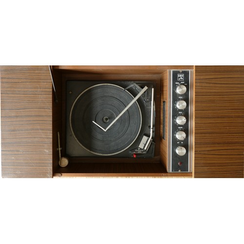 A HMV with integrated Garrard deck, model number 2025TC, cabinet record ...