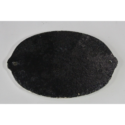 A NER/LNER cast-iron oval bridge plate '24A'
