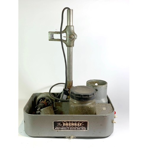Two National Electric Watch Cleaning Machines and a Brenray, with glass ...