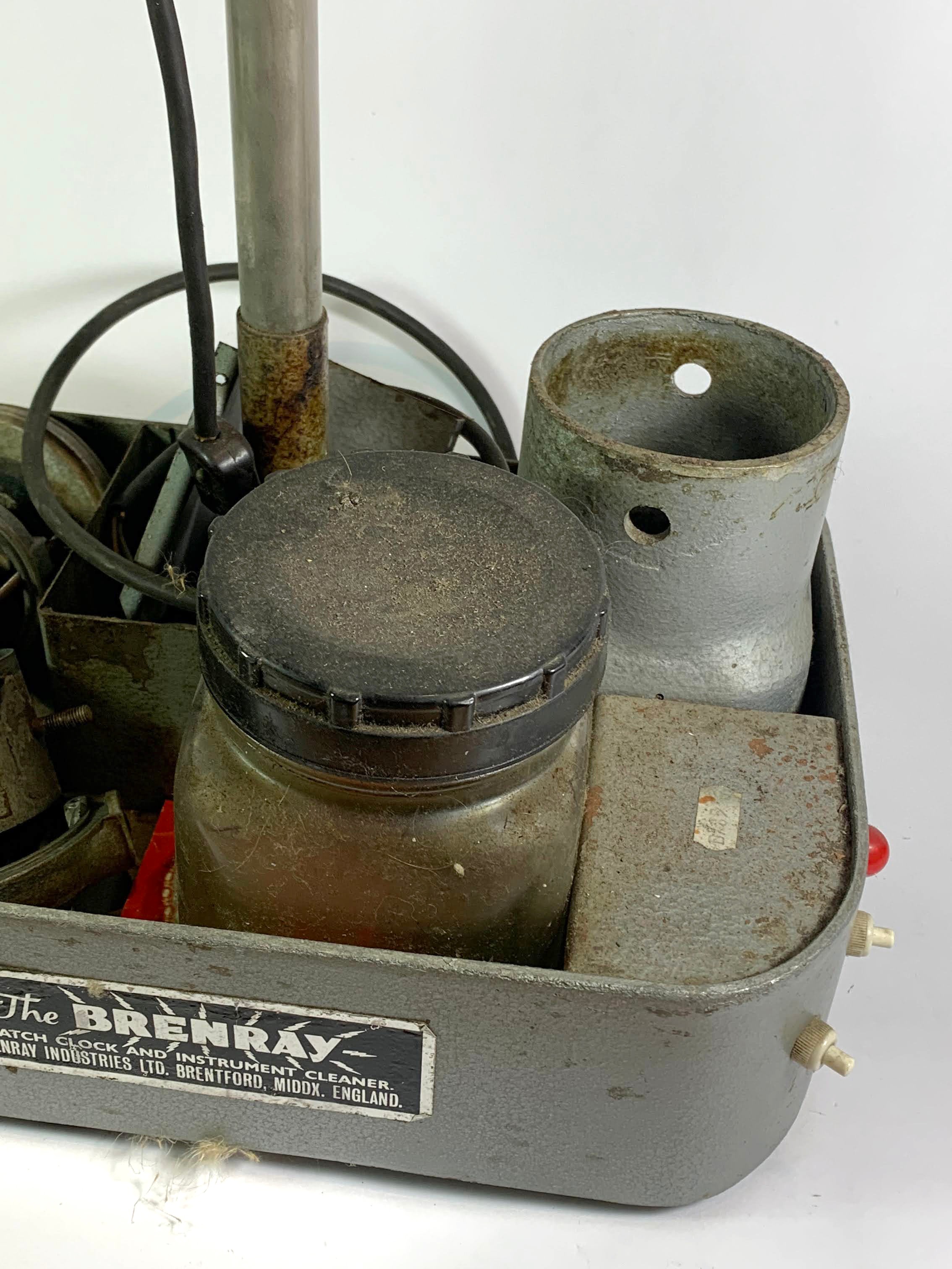 Two National Electric Watch Cleaning Machines and a Brenray, with glass ...