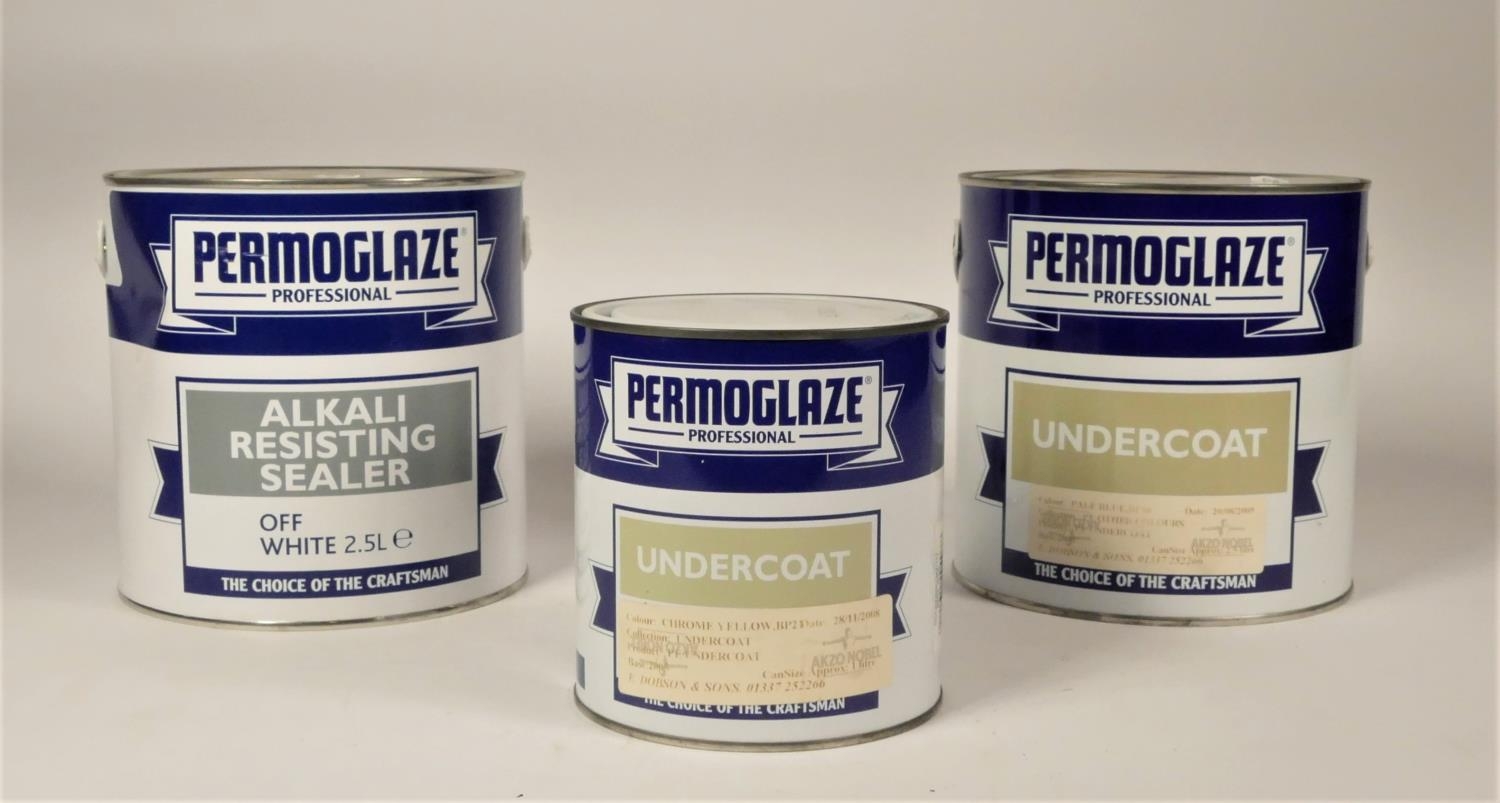 Approximately 39 tins of Permaglaze paint, mainly consisting of ...