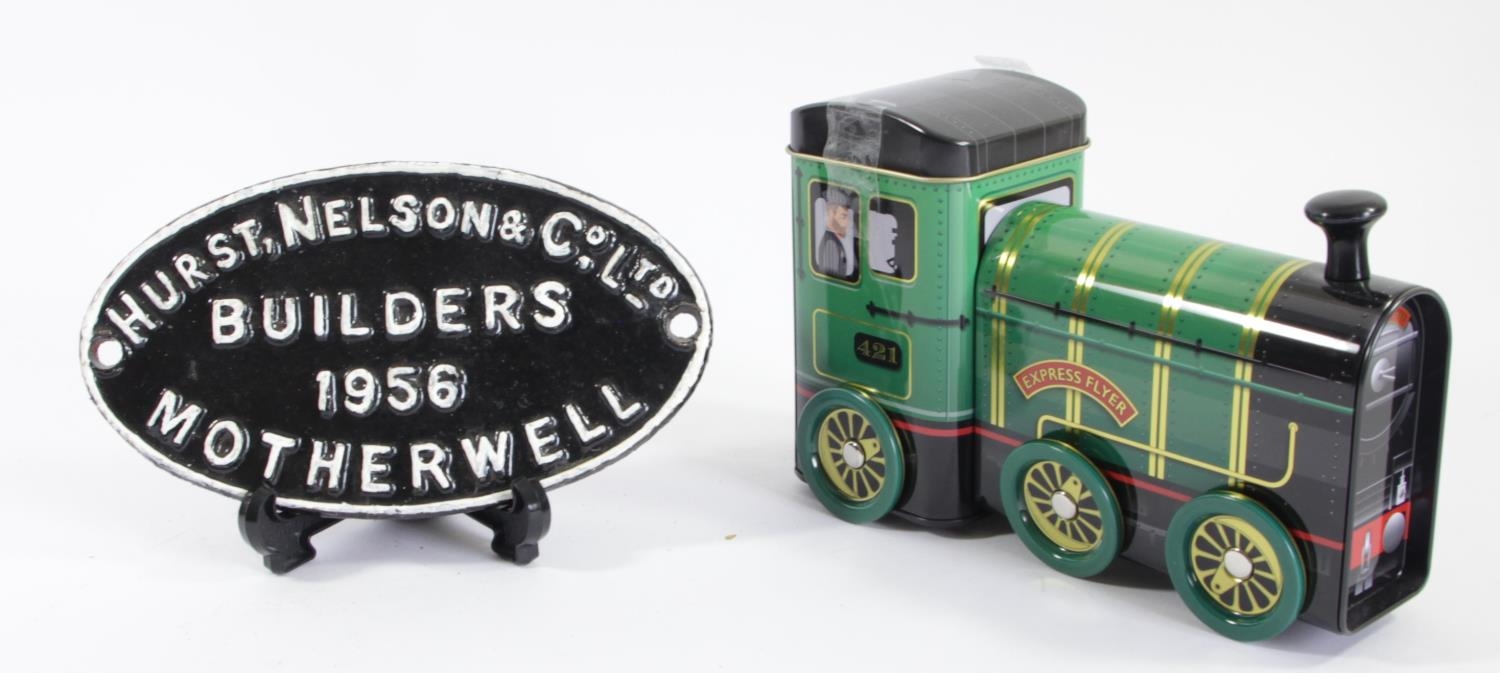 An oval cast-iron wagon builders plate, Hurst Nelson & Co. LTD ...