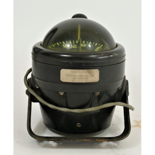 A Danforth Corsair ships compass, 11cm, with mounting bracket, serial ...