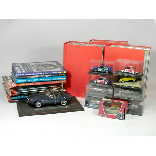 Eight die-cast vehicles, including part works models from James Bond ...