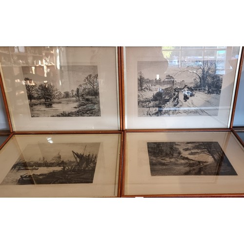 Percy Robertson RE (1869-1934), The Bridge, etching, Walter Burgess ...