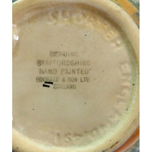 A collection of Shorter & Sons pottery pieces to include Toby Jugs ...