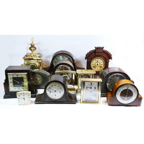 Five boxes of clocks, c1950s-1990s, to include wall clocks, novelty ...