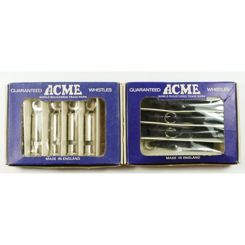 Four unused ACME City whistles, in original box and nine unused ACME ...