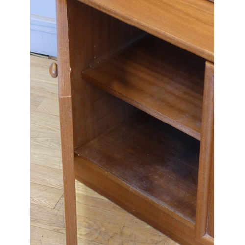 A G-Plan display cabinet, E.Gomme, three shelved upper with glazed ...