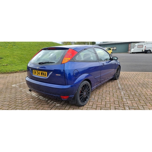 2004 Ford Focus MkI ST170, 1988cc. Registration number EK04 WNA. VIN number WFOBXXGCDB4B00200. The f