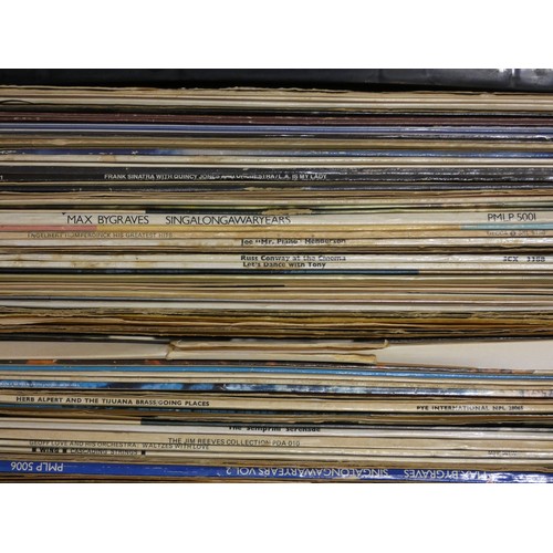 A large collection of vinyl LPs, primarily pop & classical, circa 1960s ...