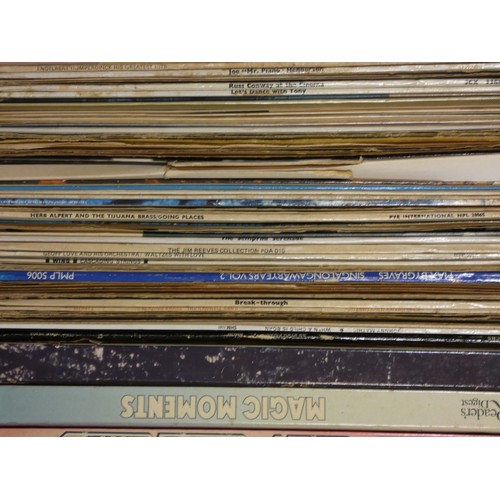 A large collection of vinyl LPs, primarily pop & classical, circa 1960s ...