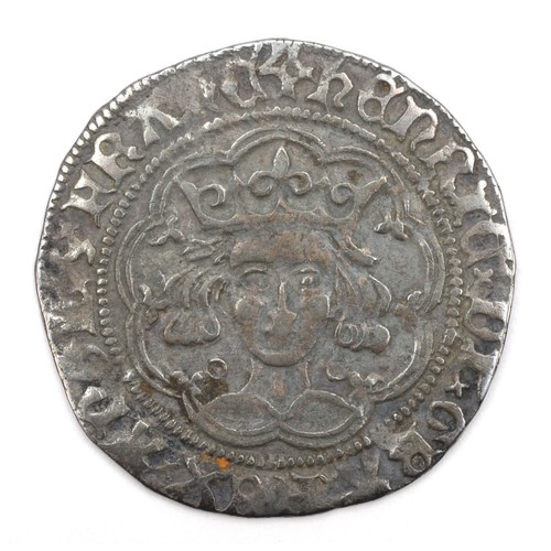 Henry VI (First reign, 1422-1461), Rosette-Mascle issue, Groat, Calais ...