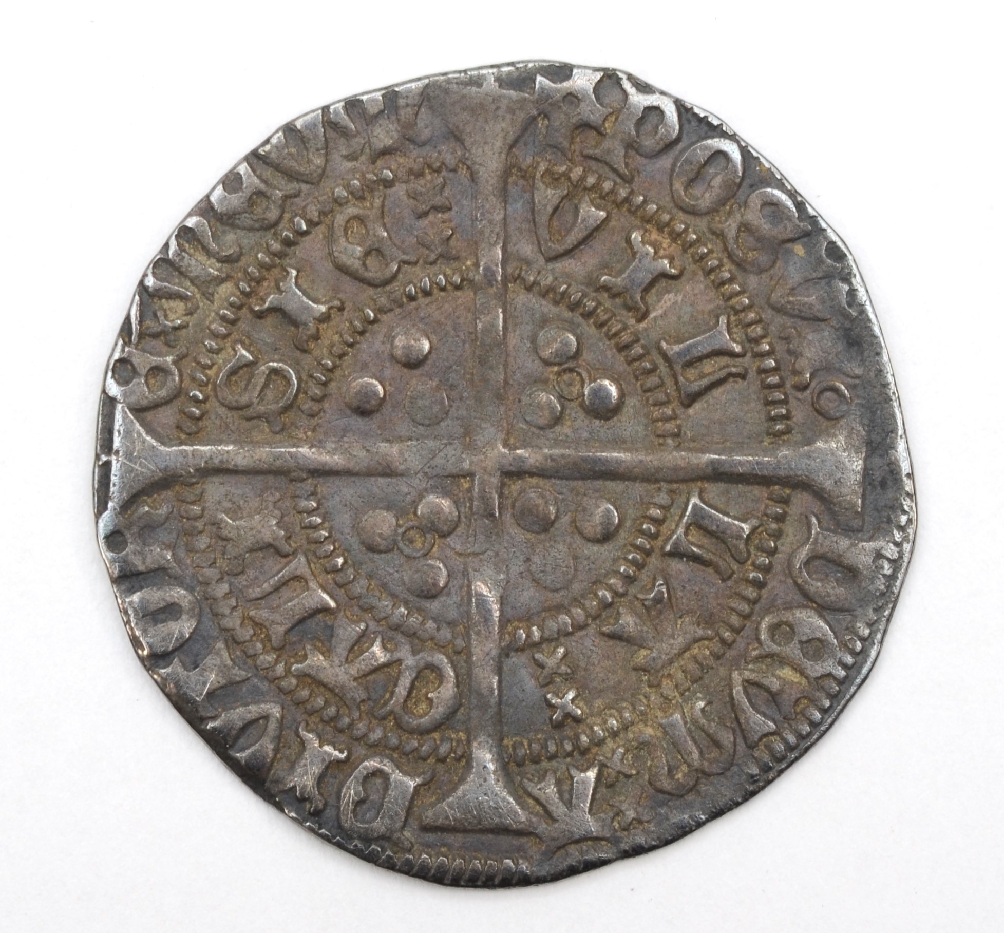 Henry VI (First reign, 1422-1461), Rosette-Mascle issue, Groat, Calais ...