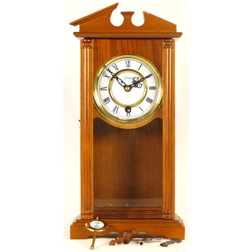 Two boxes of clocks, including mechanical and quartz examples ...