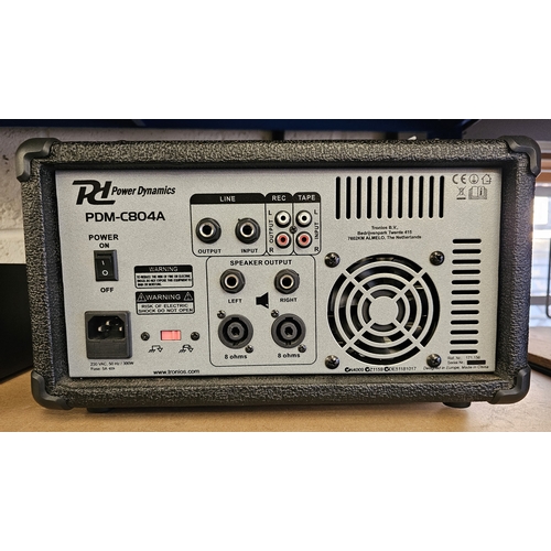 A Power Dynamics PDM-C804A professional 4 channel powered mixer, with ...