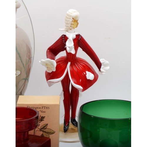 A collection of mid 20th century Frank Thrower Dartington glassware, to ...