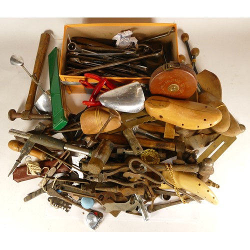 Three boxes of early 20th century and later carpenters tools