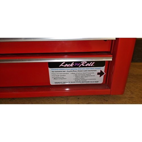 A Snap-on two drawer base unit and a two tier trolly