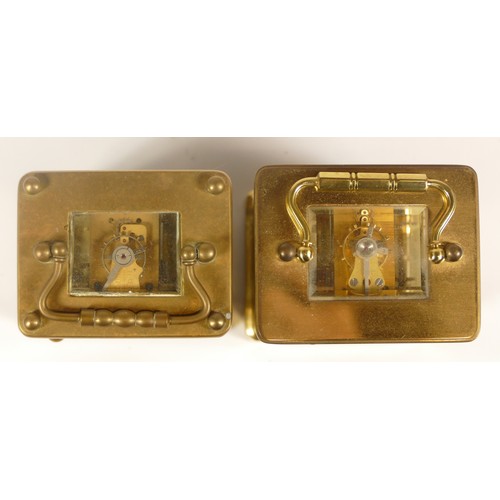 A 20th century Taylor & Bligh brass cased carriage clock, 14cm high ...