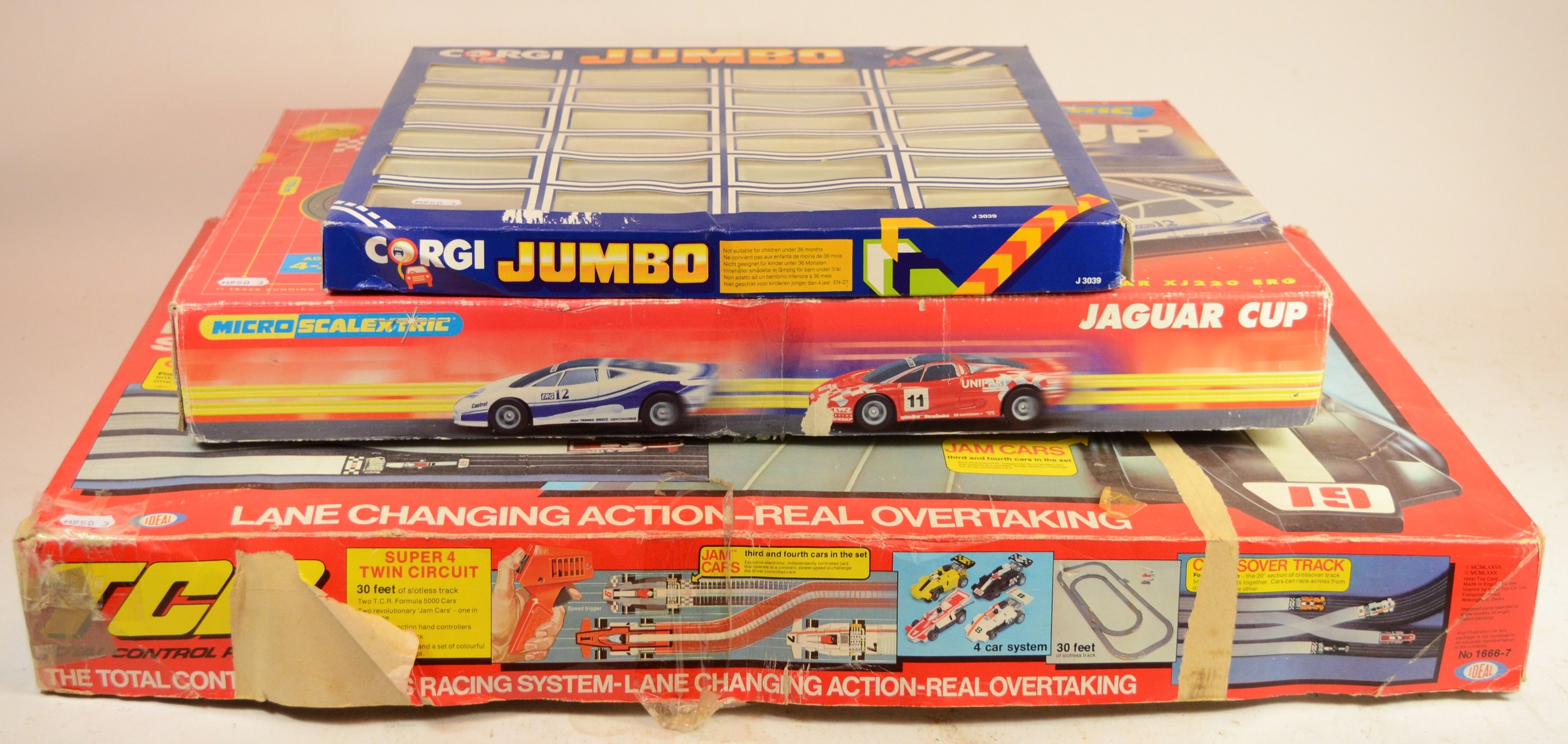 A TCR model motor racing set by Ideal, type 1666-7, together with a ...