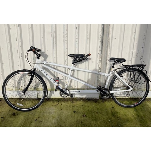 A modern Arundel Viking tandem bicycle, having 700c lightweight ...