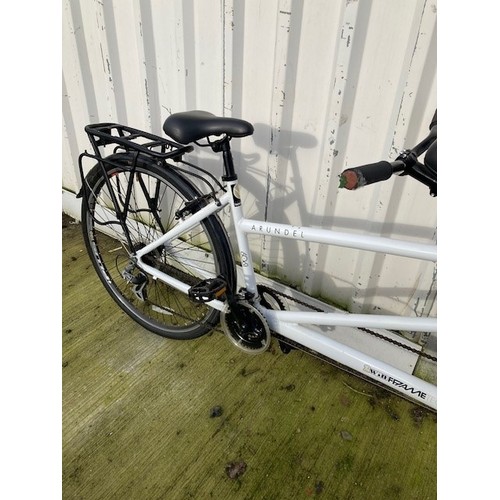 A modern Arundel Viking tandem bicycle, having 700c lightweight ...