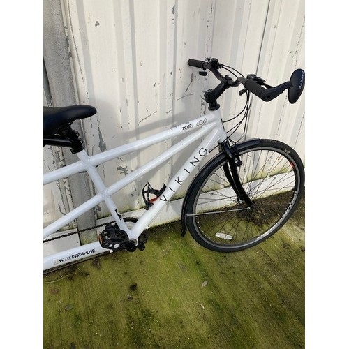 A modern Arundel Viking tandem bicycle, having 700c lightweight ...