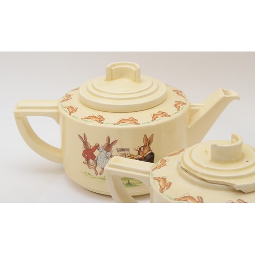 Royal Doulton Bunnykins; Lambeth Walk pattern; comprising of three ...