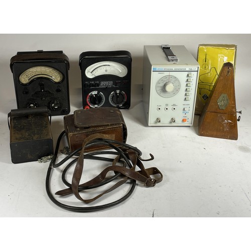 A collection of early 20th century bakelite volt meters, together with ...