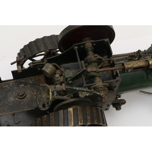 Live Steam, a 3/4″ scale Burrell Agricultural Traction Engine, green ...