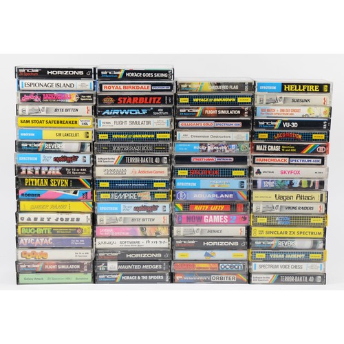 Sinclair Spectrum Software, a large collection of 16/48K cassette games ...