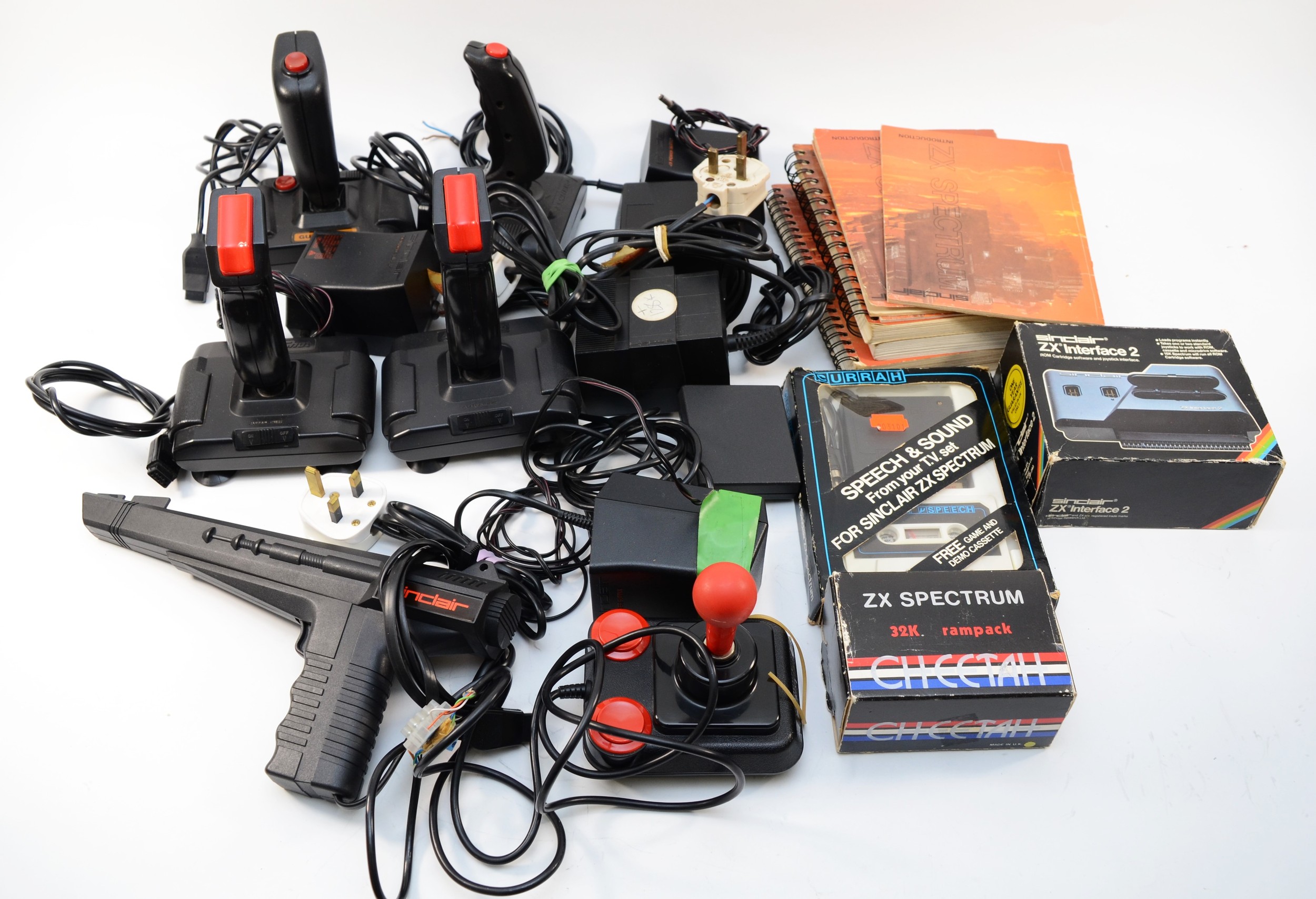 Spectrum, a large collection of Spectrum hardware, manuals, joysticks ...