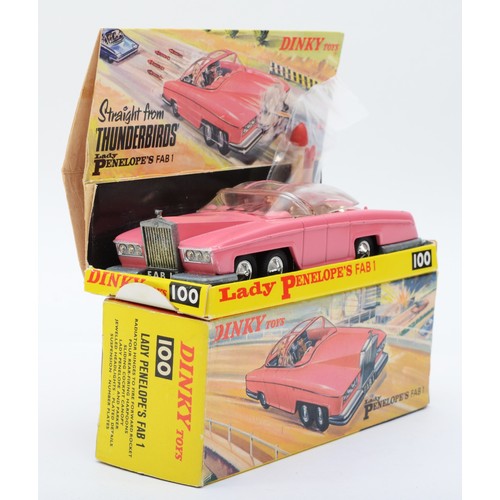 Dinky Toys - A boxed 100 Lady Penelope's FAB 1 from 'Thunderbirds' with ...