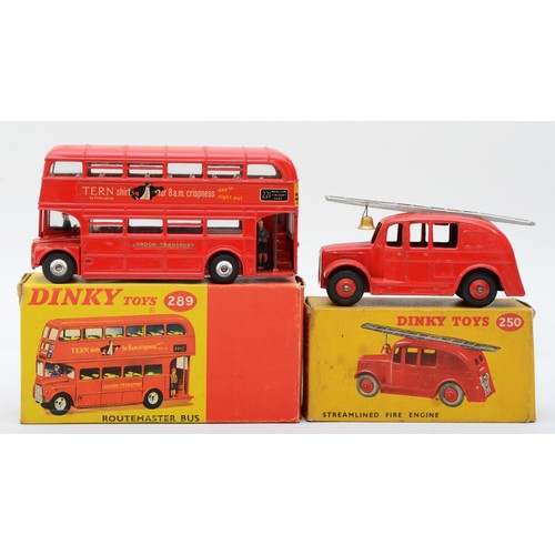 Dinky Toys - A boxed Dinky 289 Routemaster Bus, together with a Dinky ...