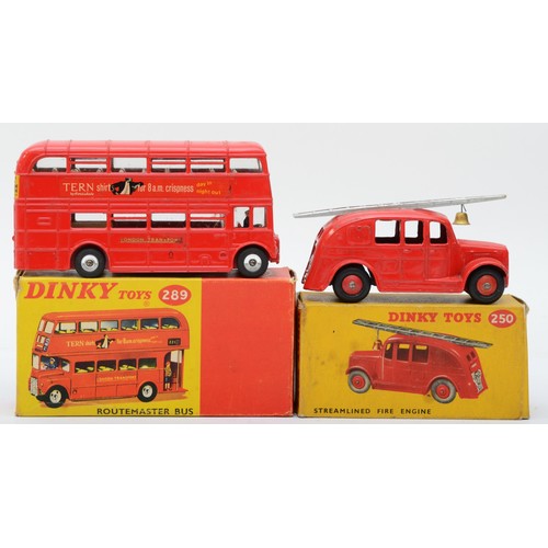 Dinky Toys - A boxed Dinky 289 Routemaster Bus, together with a Dinky ...