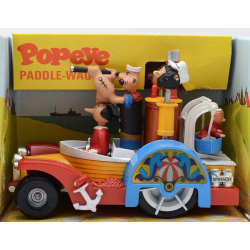 Corgi Toys - A Corgi 802 Popeye Paddle-Wagon, finished in yellow, red ...