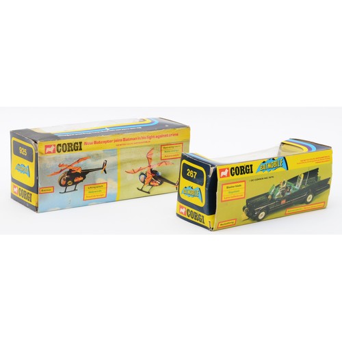 Corgi Toys; A 925 "Batman" Batcopter, black body with red and black Bat ...