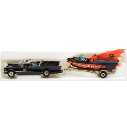 Corgi Toys; A 267 Batmobile, gloss black body blue windscreens, red ...