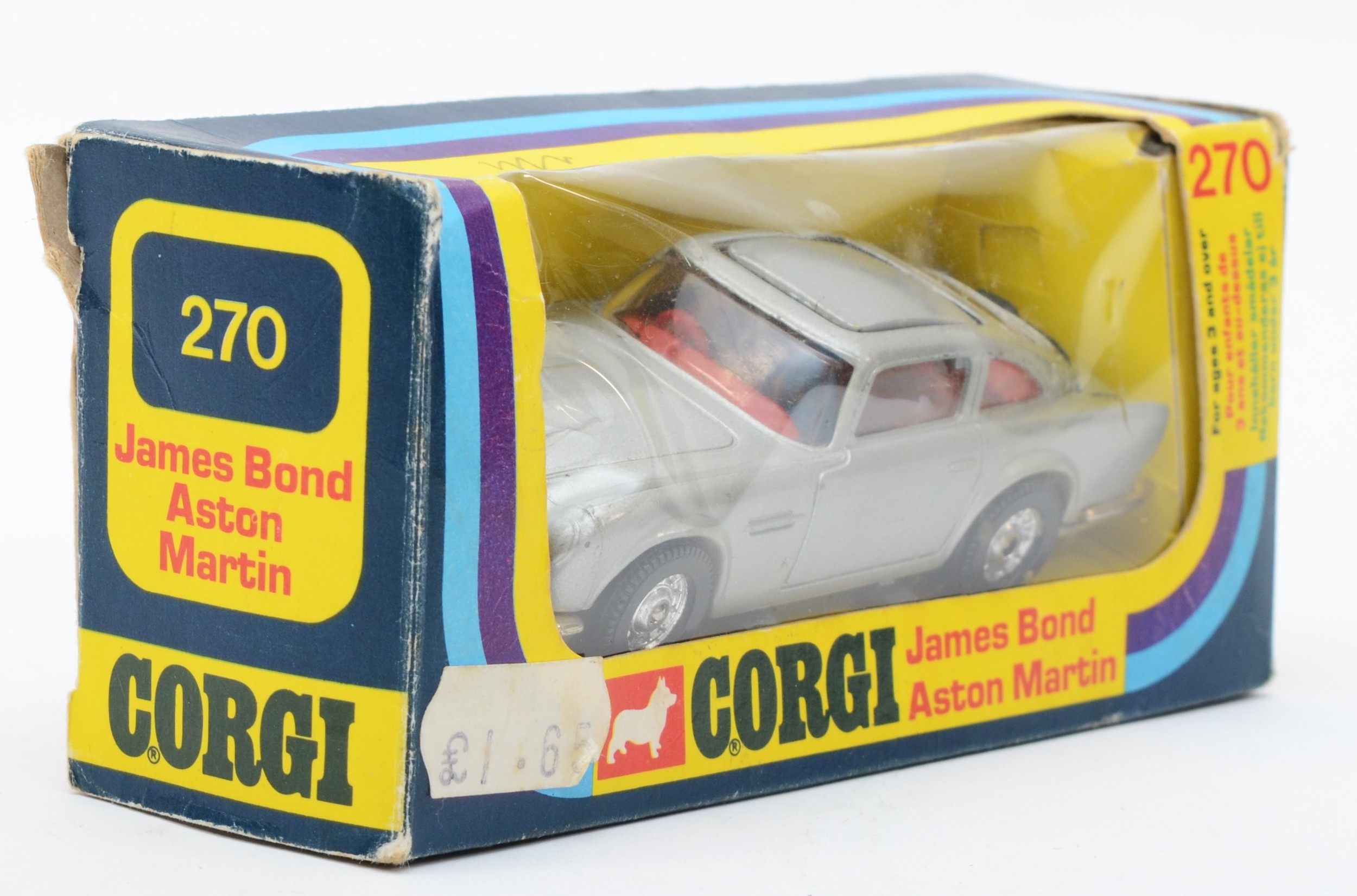 Corgi 270 "James Bond" Aston Martin DB5, finished in silver, with ...