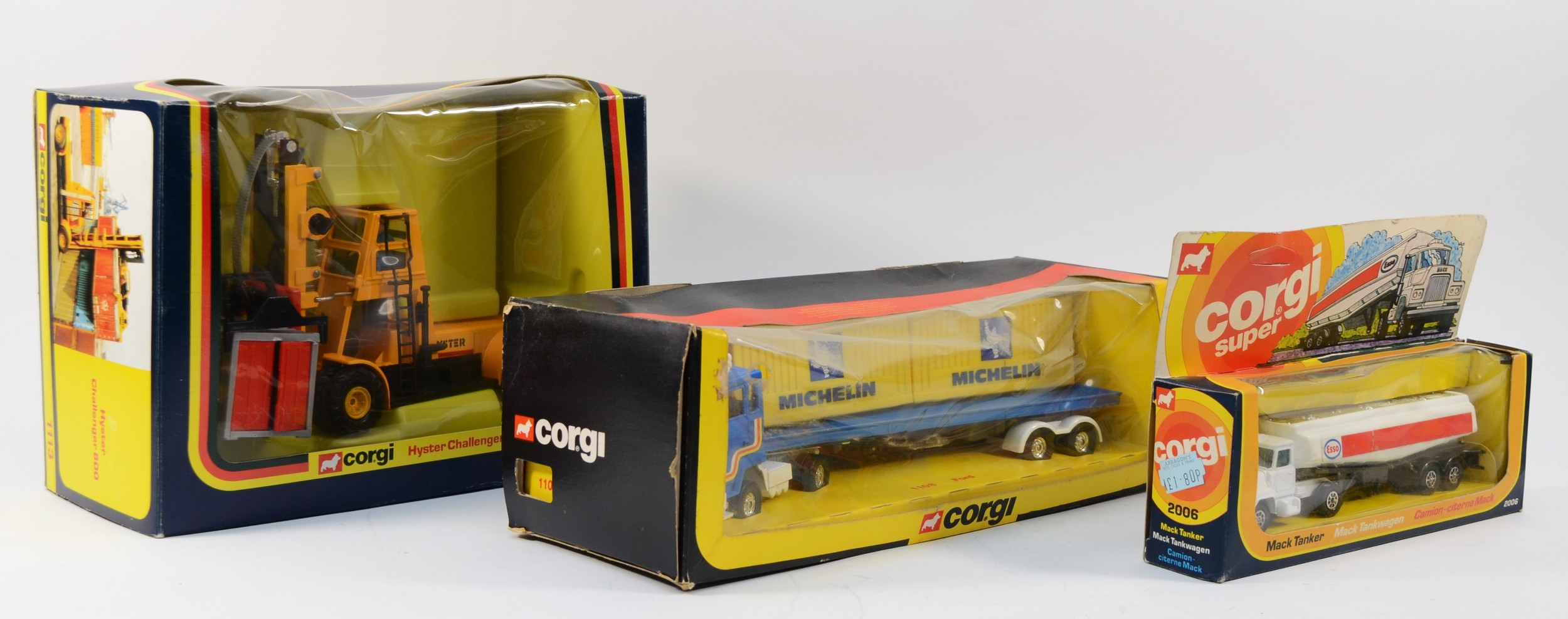 Corgi Toys; Comprising 1113 Hyster Challenger 800, Ford 'Michelin ...