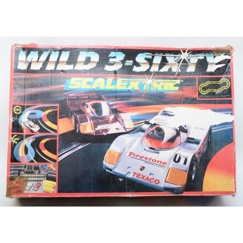 Scalextric boxed model car racing set 'Wild 3-Sixty' together with a ...