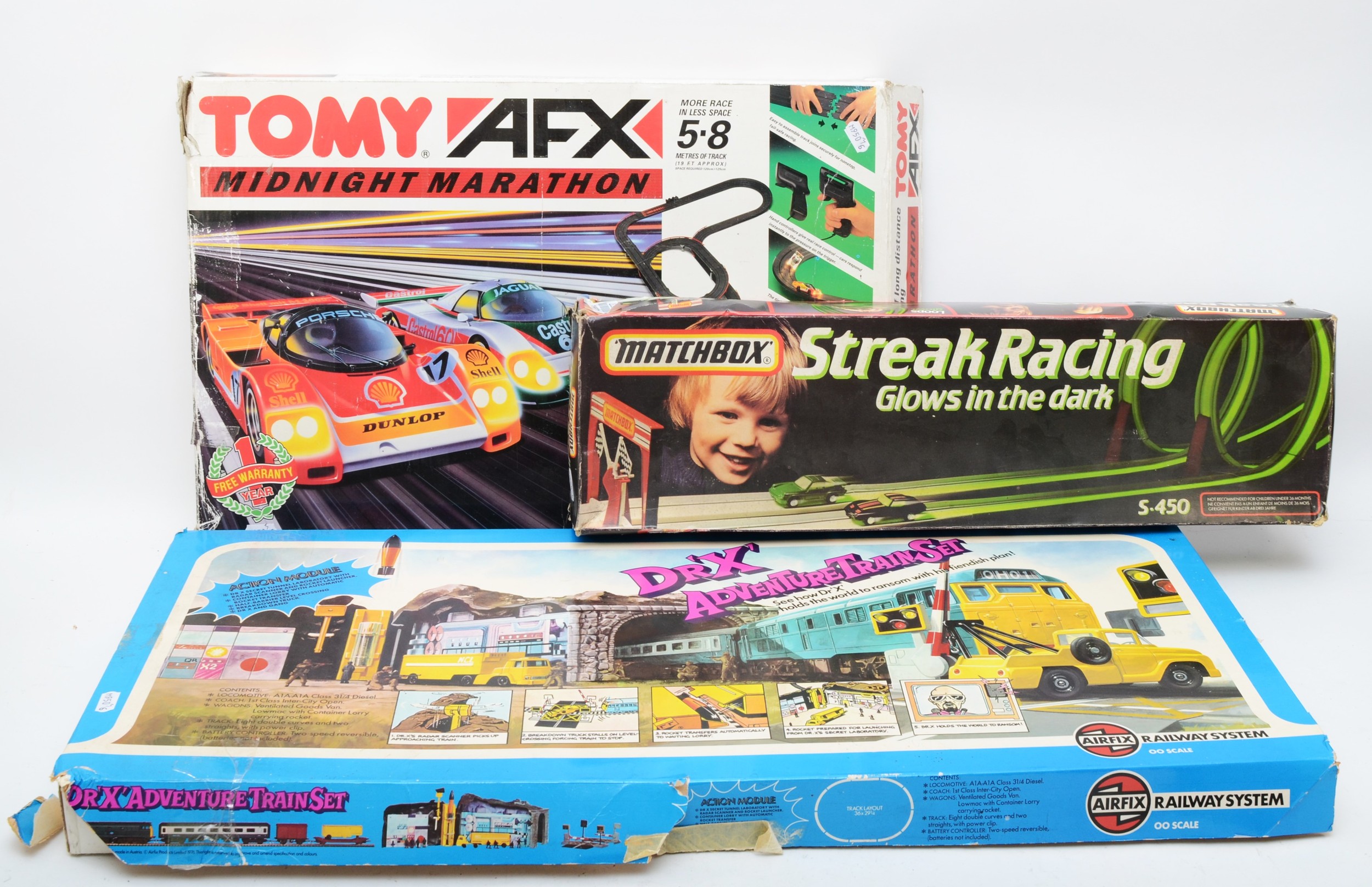 Tomy AFX model car racing set 'Midnight Marathon' together with a ...