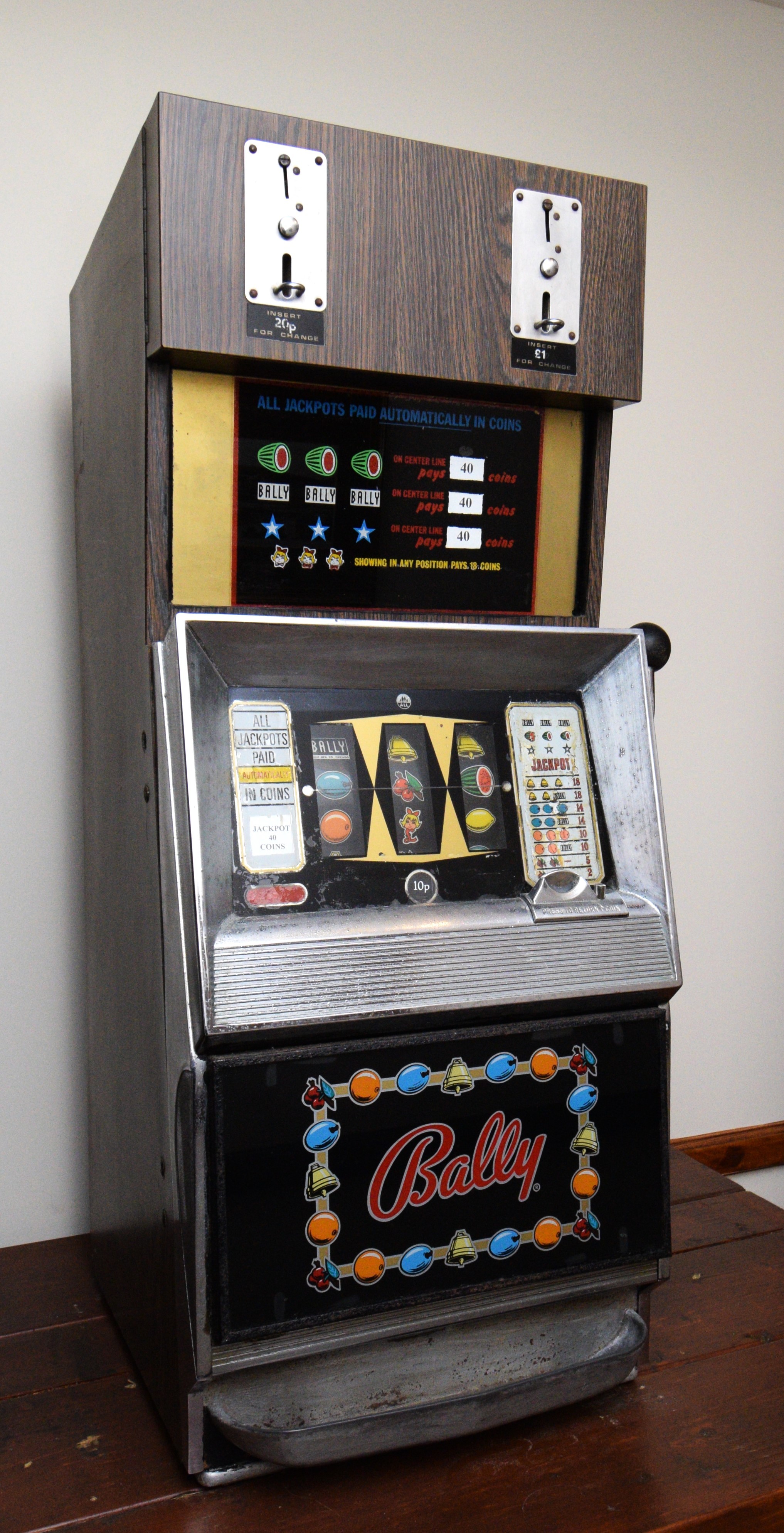 Bally, an electromechanical three reel and hold slot machine, c.1965/70 ...