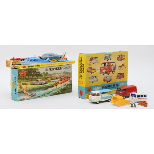 Corgi Toys; boxed Corgi Toys Gift Set 31 The 'Riviera' Set, with blue ...