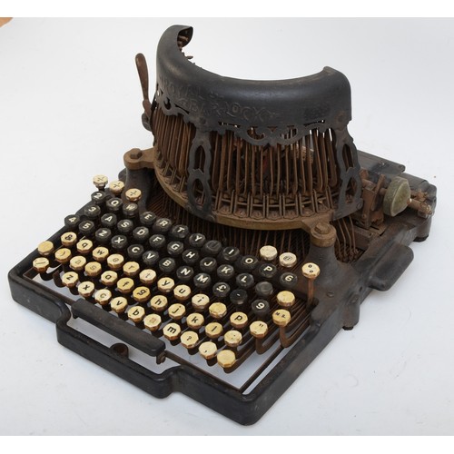A Royal Bar-lock typewriter circa early 20th century, having a qwerty ...