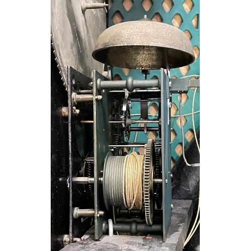 Thomas Earp, Kegworth, Leics, a Georgian eight day painted 13" dial ...