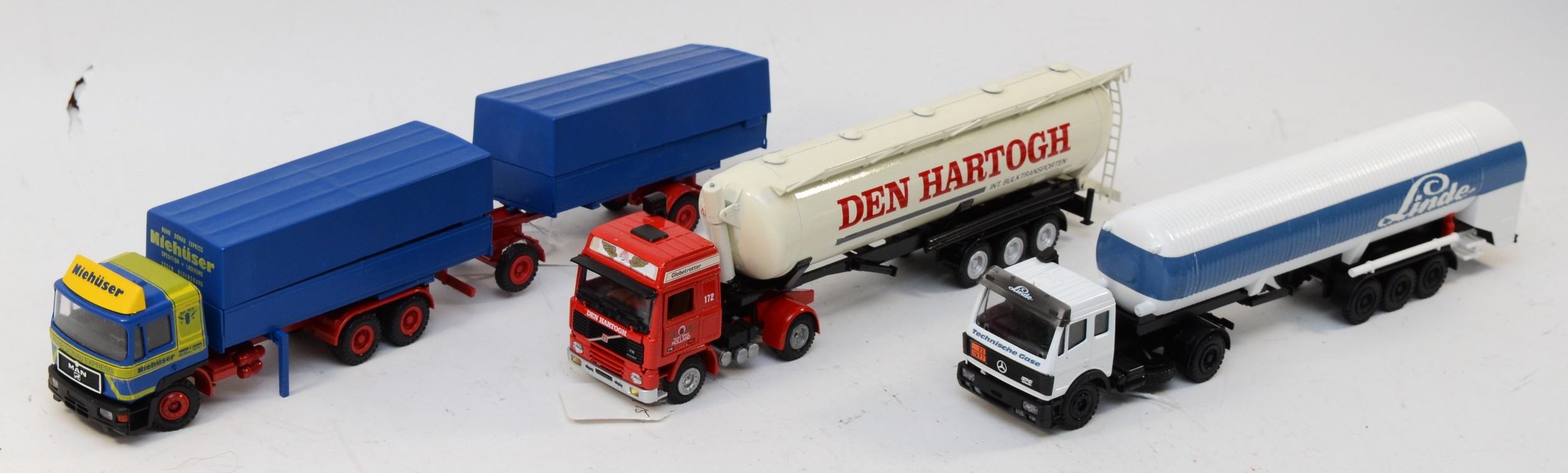 Conrad Of West Germany; three diecast models of lorries, to include a ...