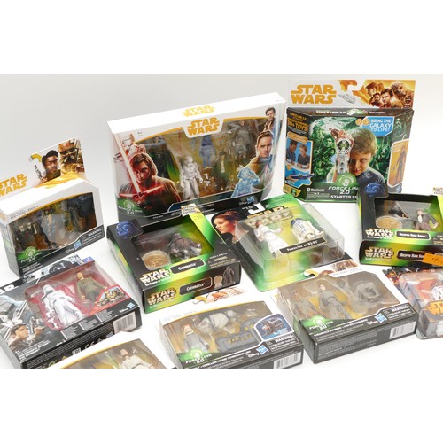 Star Wars; Eleven packs of Hasbro action figures, including 'The Power ...